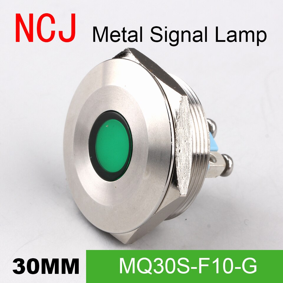 NCJ 30mm Metal LED Signal lamp Indicator pilot War... – Grandado