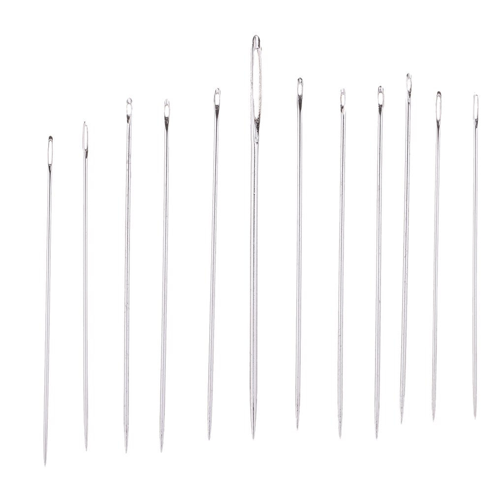 12Pcs Assorted 3 Sizes Hand Sewing Needles Set Emb... – Grandado