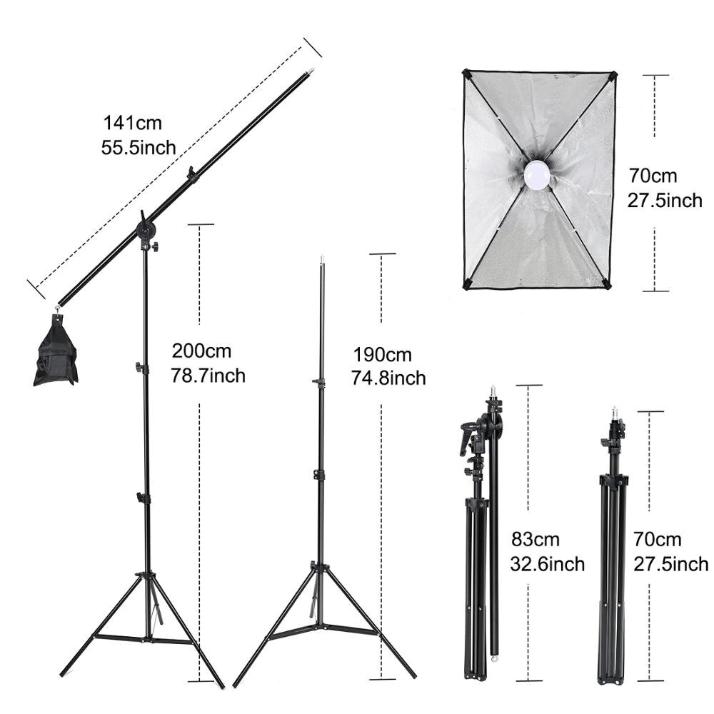 Photo Studio 58W Softbox Kit Photographic Lighting... – Vicedeal