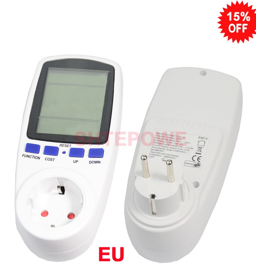 Measuring socket volatge digital energy meter EU s... – Vicedeal