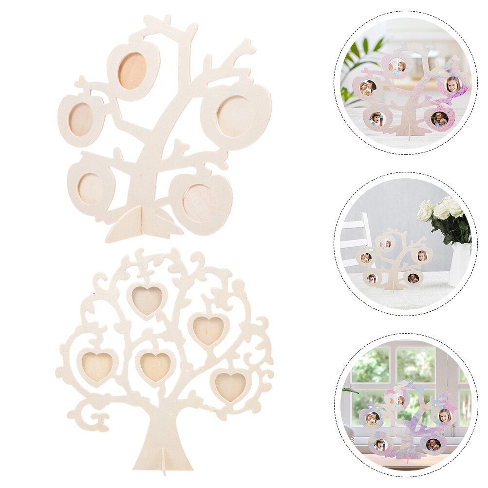 2 sets of Wooden Photo Display Frames Photo Frames... – Grandado