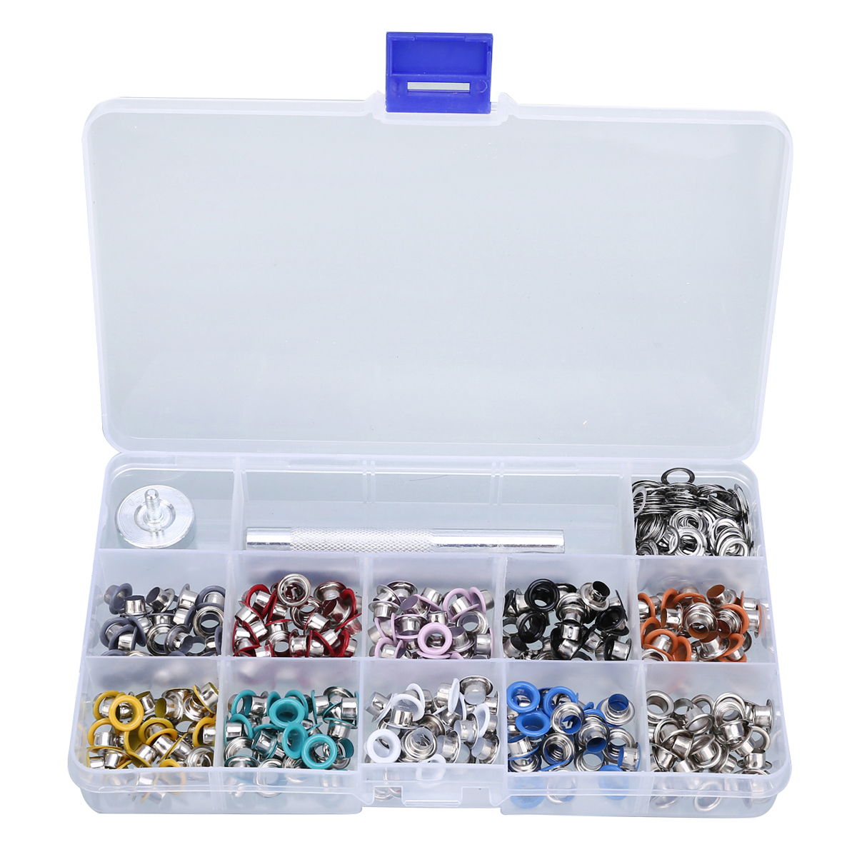 300pcs Metal Eyelets Multicolor Eyelets Tool Set L... – Grandado