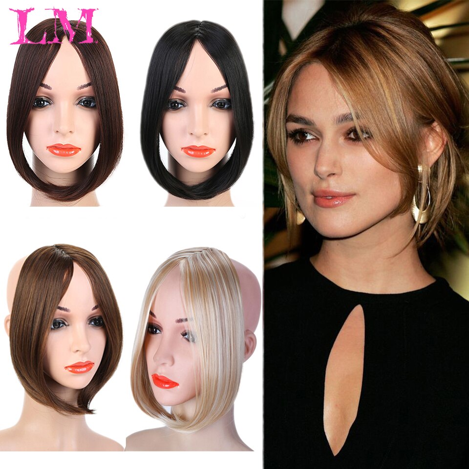 Long Clip In on Front Hair Side/Middle Part Fringe... – Vicedeal