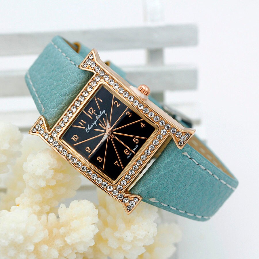 Mmysterious Zwarte Vrouwelijke Vierkante Horloge L... – Grandado