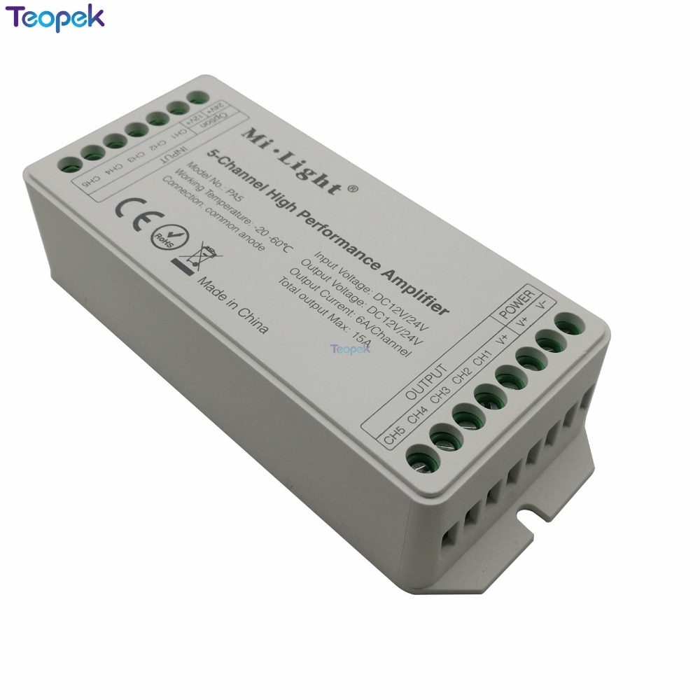 Mi.light PA5 5-Channel DC12-24V 15A High Performan... – Vicedeal