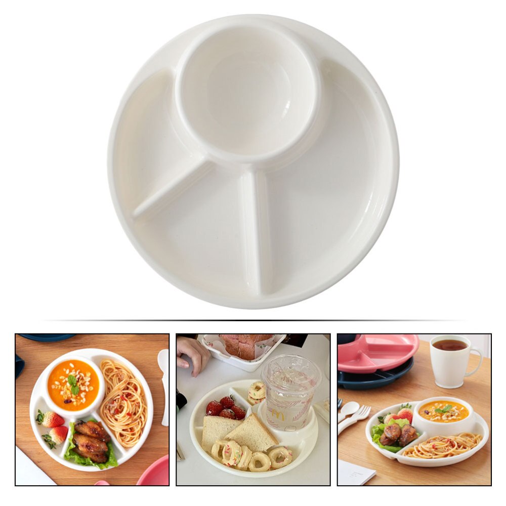 Plato de desayuno dividido Simple, plato de comedo... – Grandado