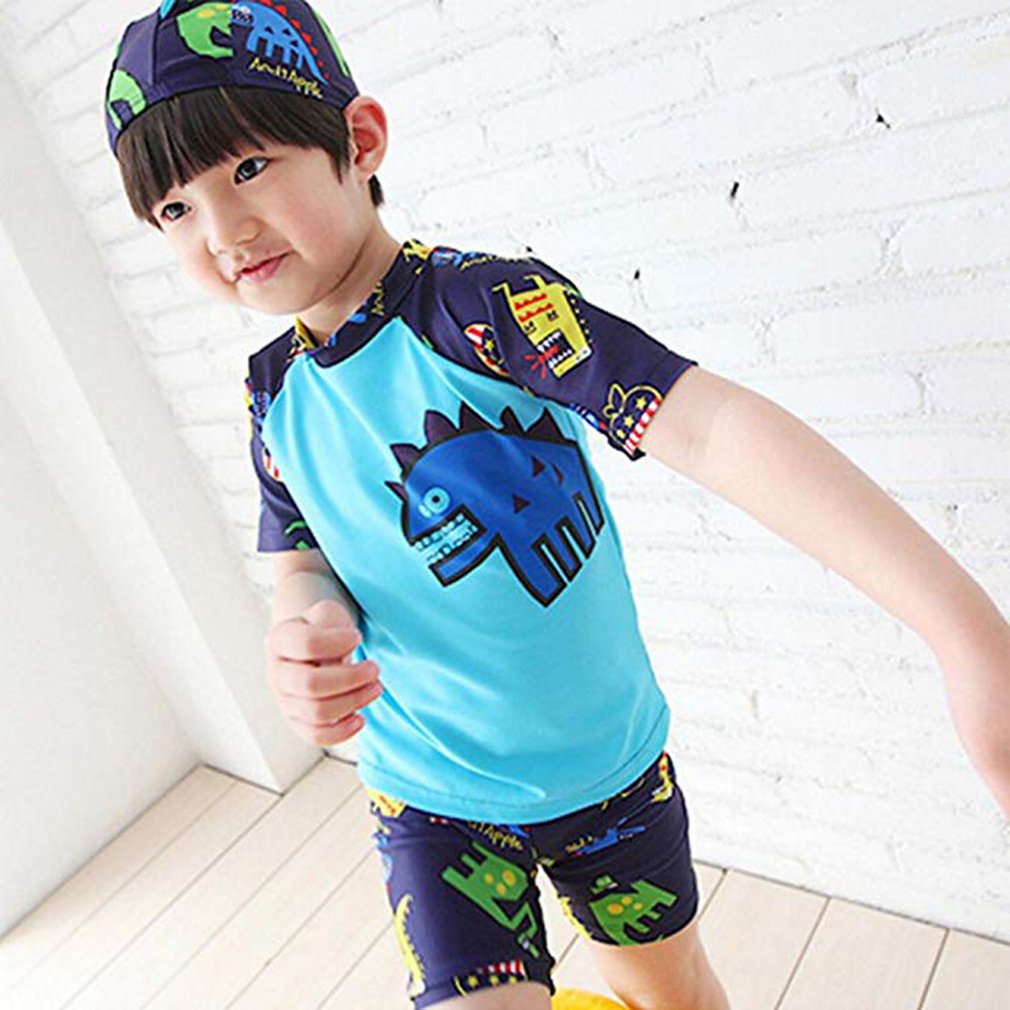 Kids Boy Swimwear Baby Split Dinosaurs Quick Dryin... – Grandado