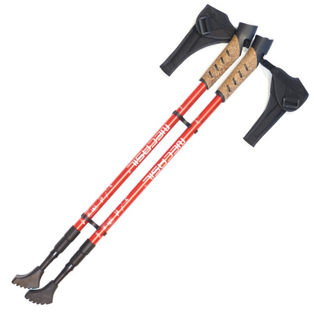 1/ 2Pcs Hiking Walking Sticks Anti Shock Trekking ... – Grandado