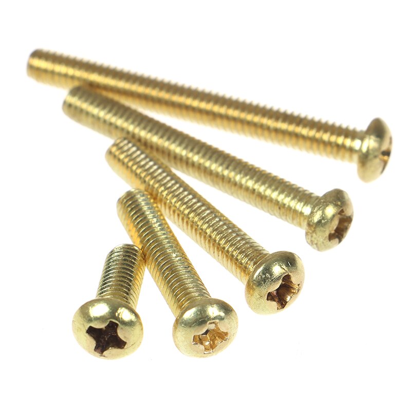 10Pcs M4 Copper Machine Screws Machine Pan Head Br... – Vicedeal