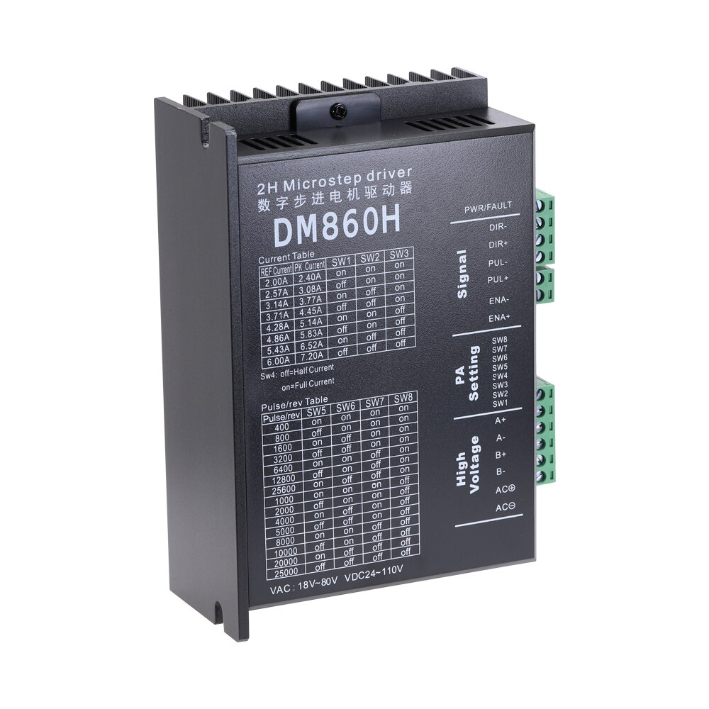 DM860H Stepper motor driver 2 Phase digital micros... – Grandado