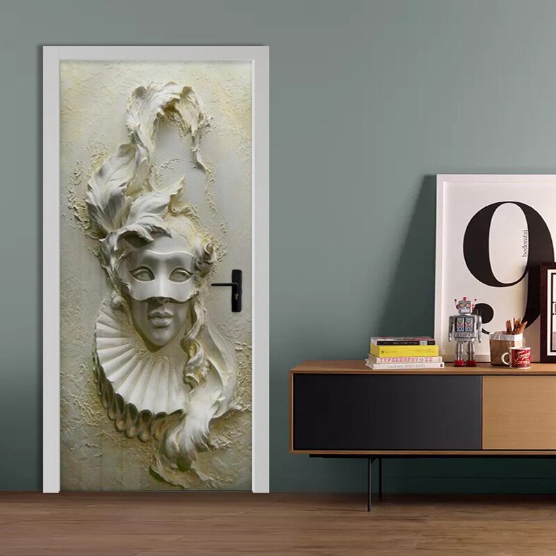 Self-Adhesive Door Sticker European Style Stereo M... – Grandado