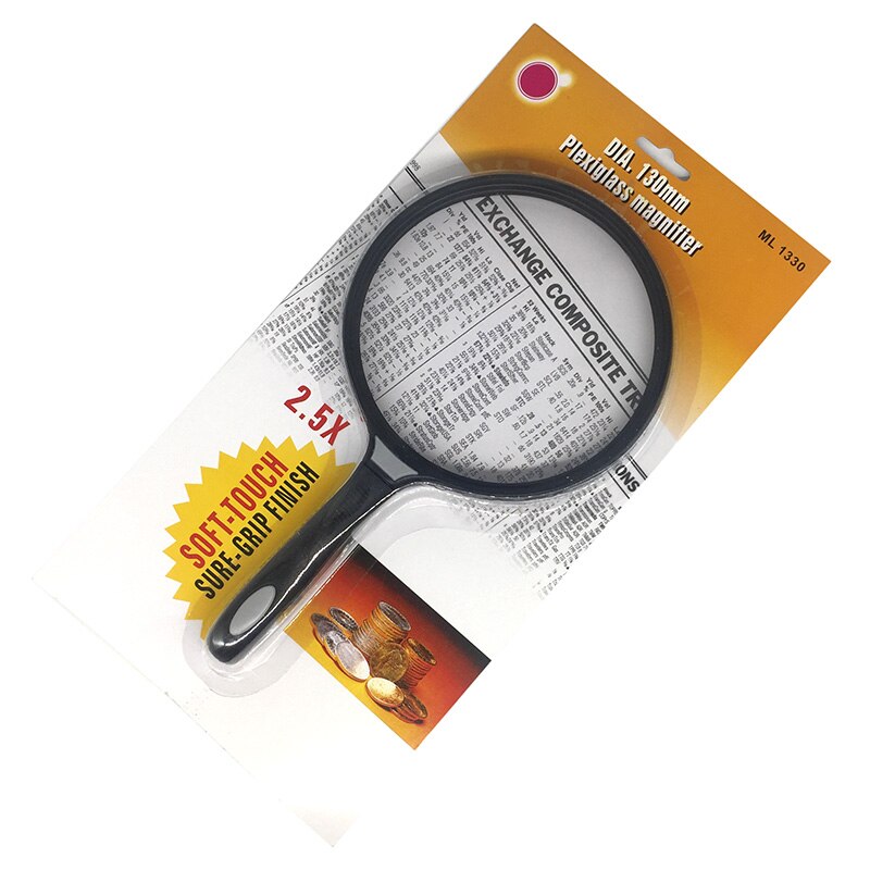 130 mm Large Lens Handle Magnifying Glass 3X Readi... – Grandado