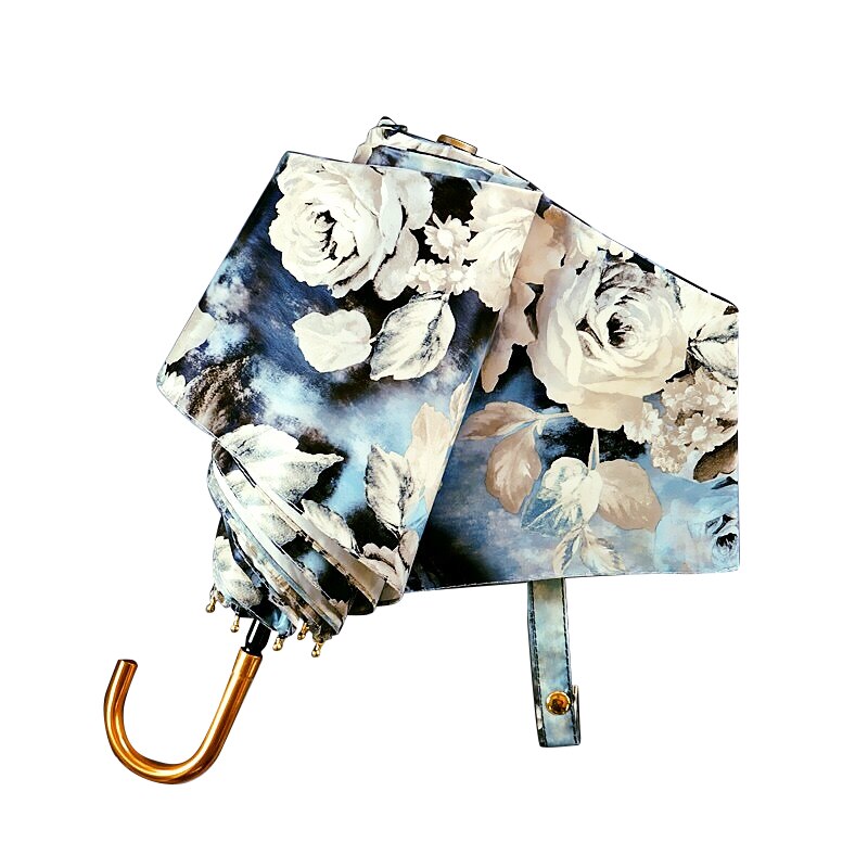 Three Fold Gold Hook Handle Rose Silver Glue Sunsc... – Grandado