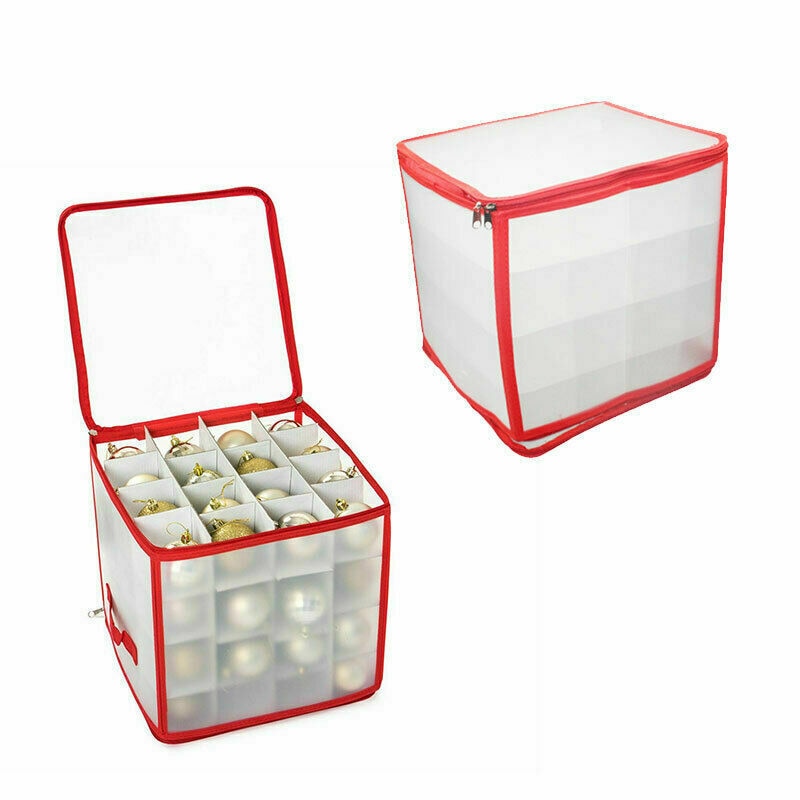 64 Baubles Storage Box With Lid Festival Decoratio... – Vicedeal