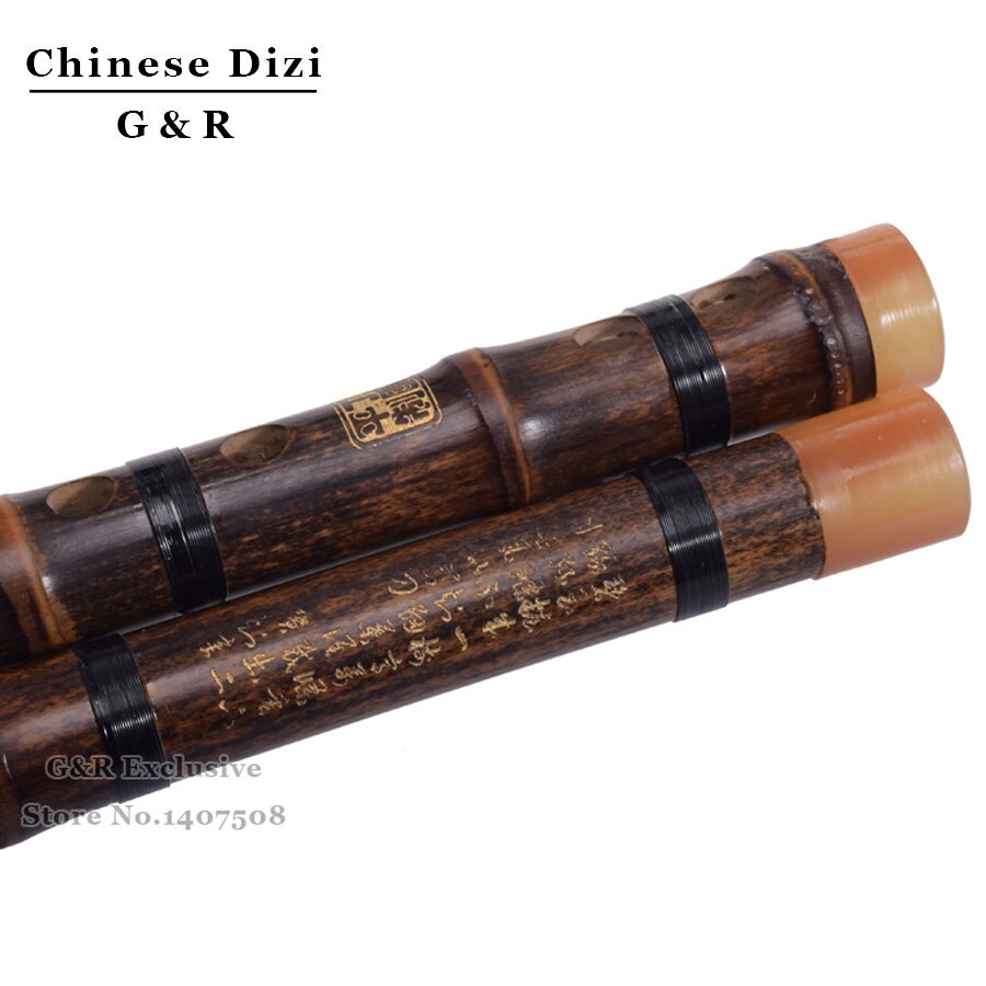 Chinese Transverse Purple Bamboo Flute Dizi Two Se... – Grandado
