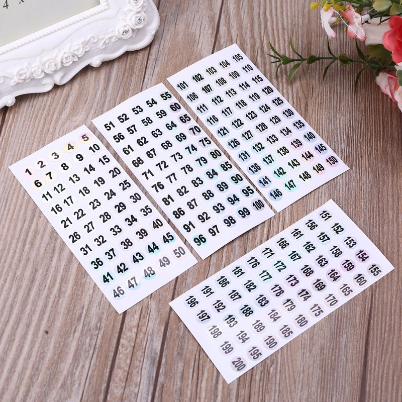 8Mm Label Nummers 1 Tot 200 Lijm Stickers Teken Vo... – Grandado