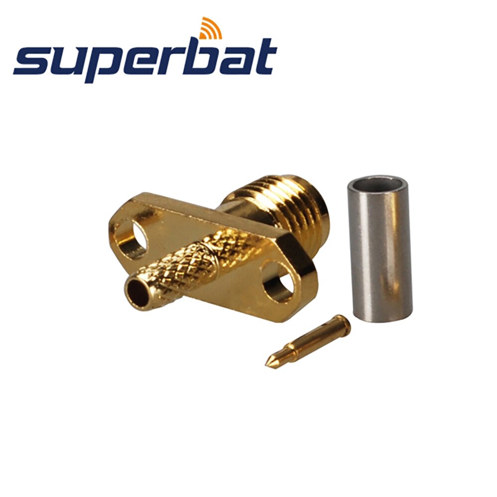 Superbat 10pcs RP-SMA 2-Hole Crimp Female(male pin... – Vicedeal