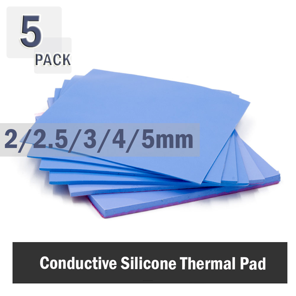 5Pcs 100x100mmThermal Pad 2mm 2.5mm 3mm 4mm 5mm CP... – Grandado