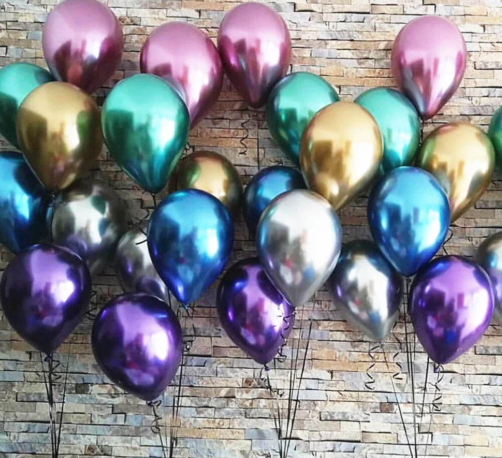 12 inch Pearl Metallic Ballon Ronde Metalen Ballon... – Grandado