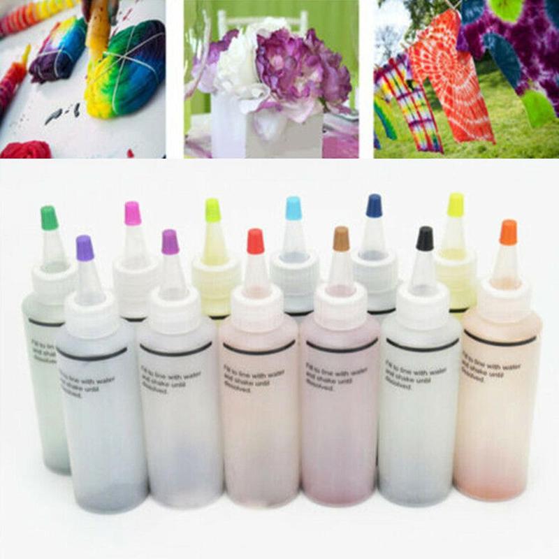 12 Bottles Water Dye Paint Set Diy Clothes Textile... – Grandado