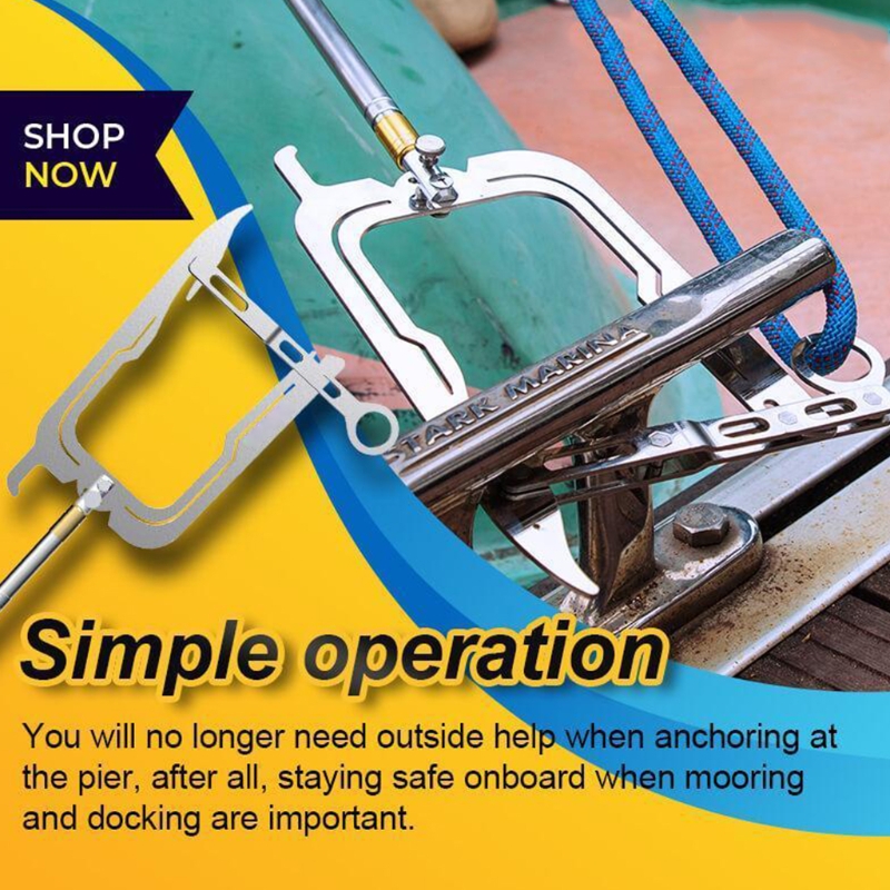 U Shaped Threader Boat Hook Aluminum Alloy Telesco... – Vicedeal