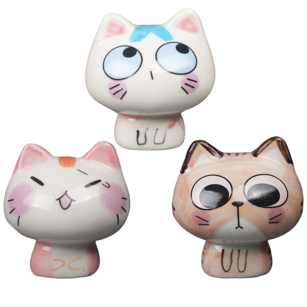 3pcs Adorable Cat Adornment Small Cat Decor Cerami... – Grandado