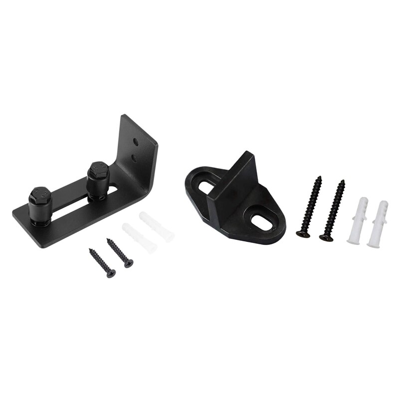 2 Set Adjustable Carbon Steel Door Guide Wall Moun... – Grandado
