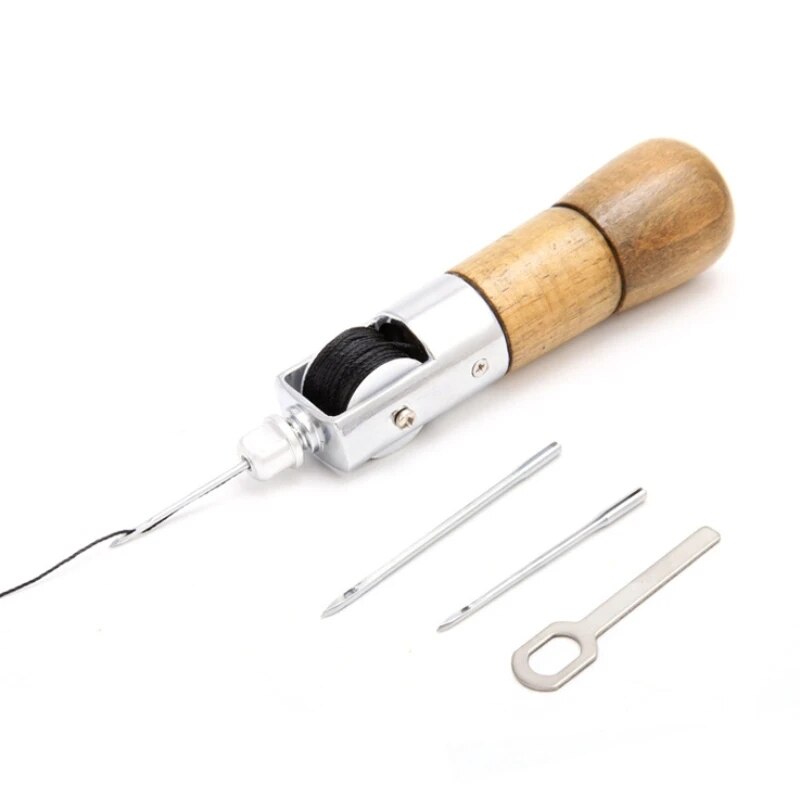 Leathercraft Sewing Stitching Awl Needle Tool Kit ... – Vicedeal