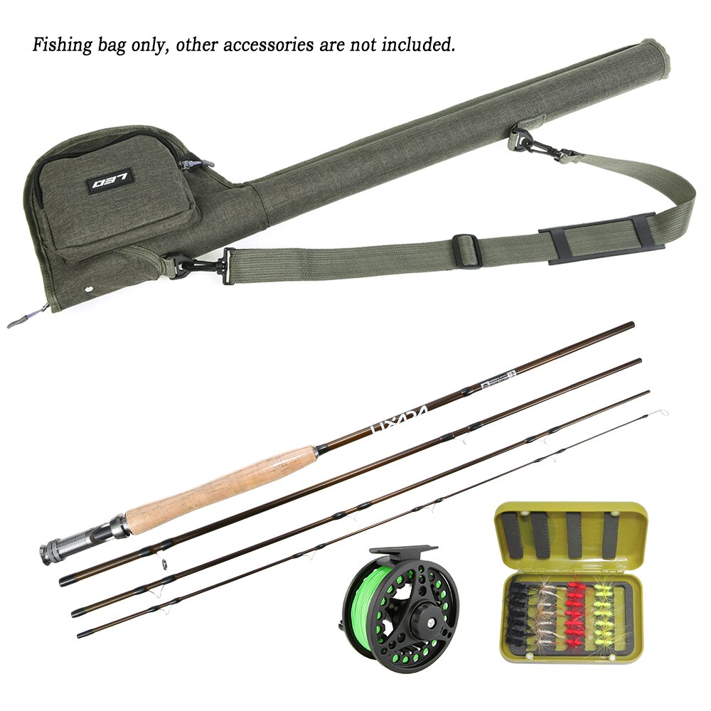 LEO Canvas Fishing Rod Bag Portable Fishing Rod Re... – Grandado
