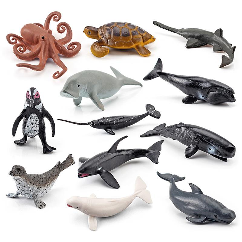 10-46pcs Ocean Sea Animal Figure Toys Set Realisti... – Grandado