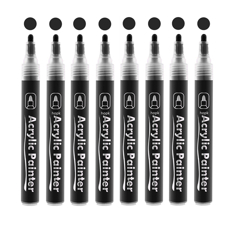 8Pcs White Paint Pen Acrylic Permanent Marker Gold... – Vicedeal
