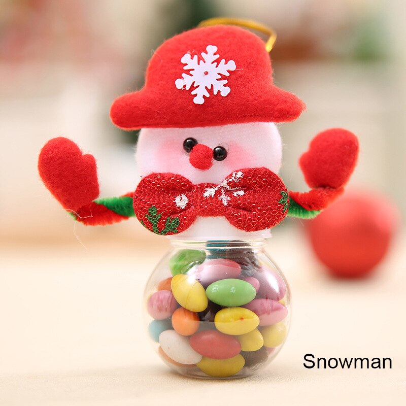 Newest Christmas Candy Jar Xmas Santa Claus/Snowma... – Grandado
