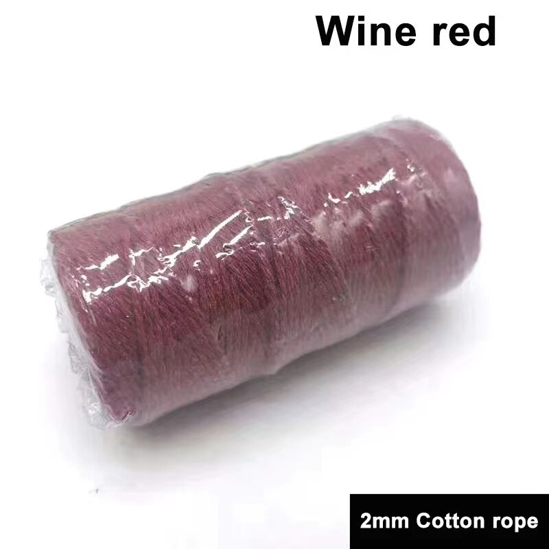 100Meter/Roll Cotton Rope Macrame Cord Colorful Tw... – Grandado