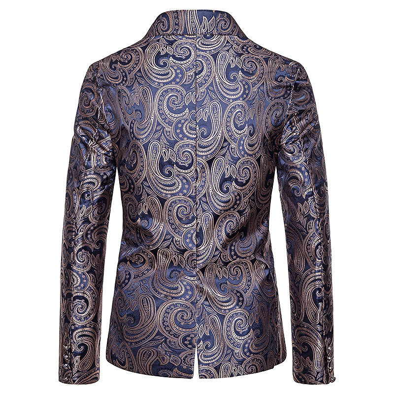 Men's Business Office Casual Blazers Jacquard Blaz... – Vicedeal