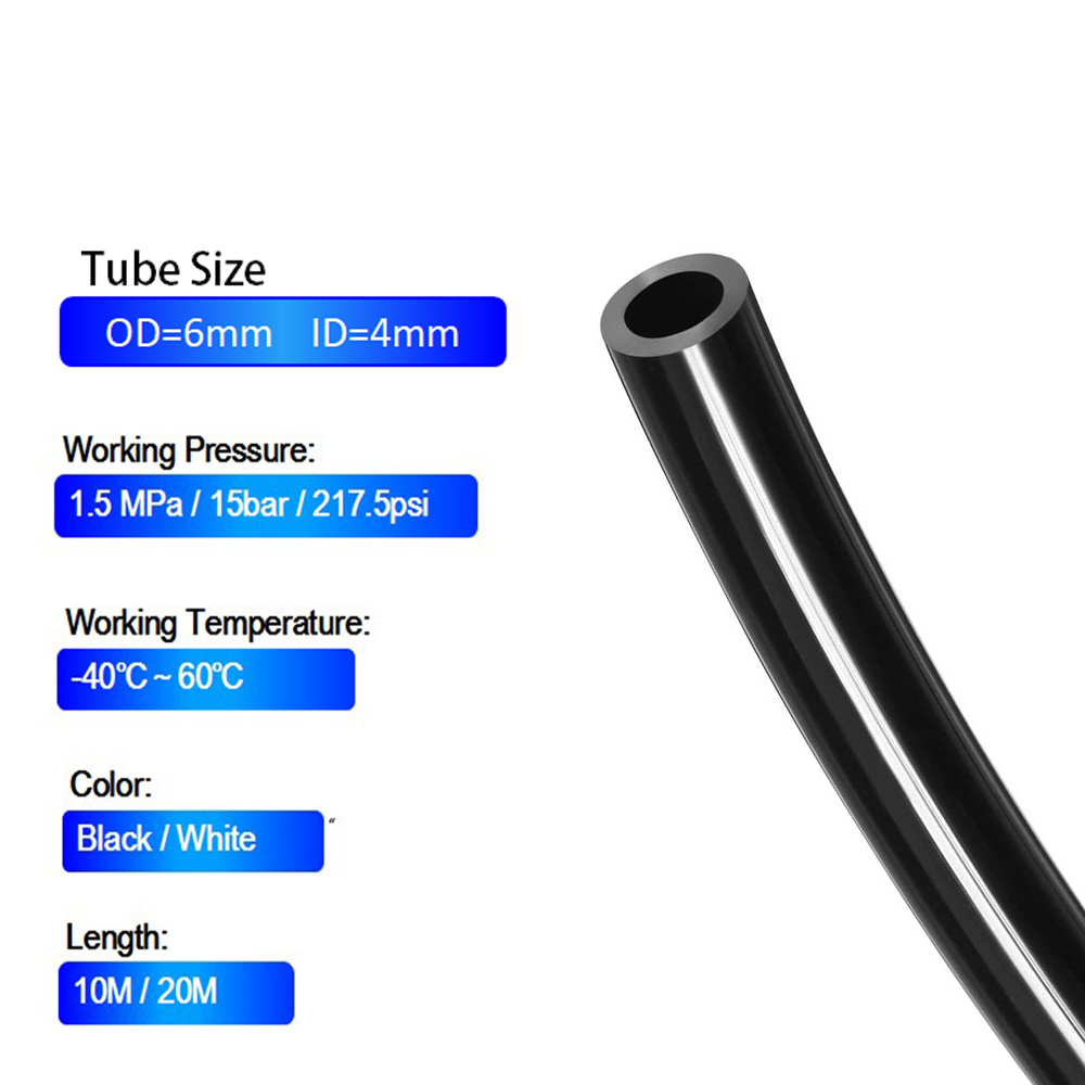 OD6mm ID4mm 1/3/5M Zwart Pe Pijp Water Tube Slang ... – Vicedeal