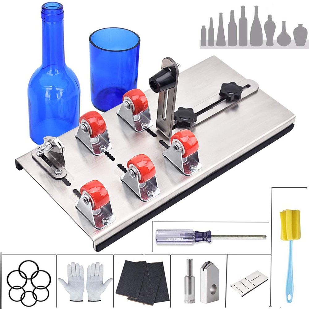 DIY Glass Bottle Cutter Adjustable Sizes Metal Gla... – Vicedeal
