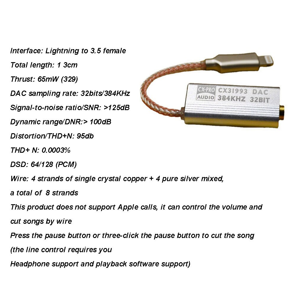 Til apple lightning to 3.5mm hovedtelefon lydadap... – Grandado