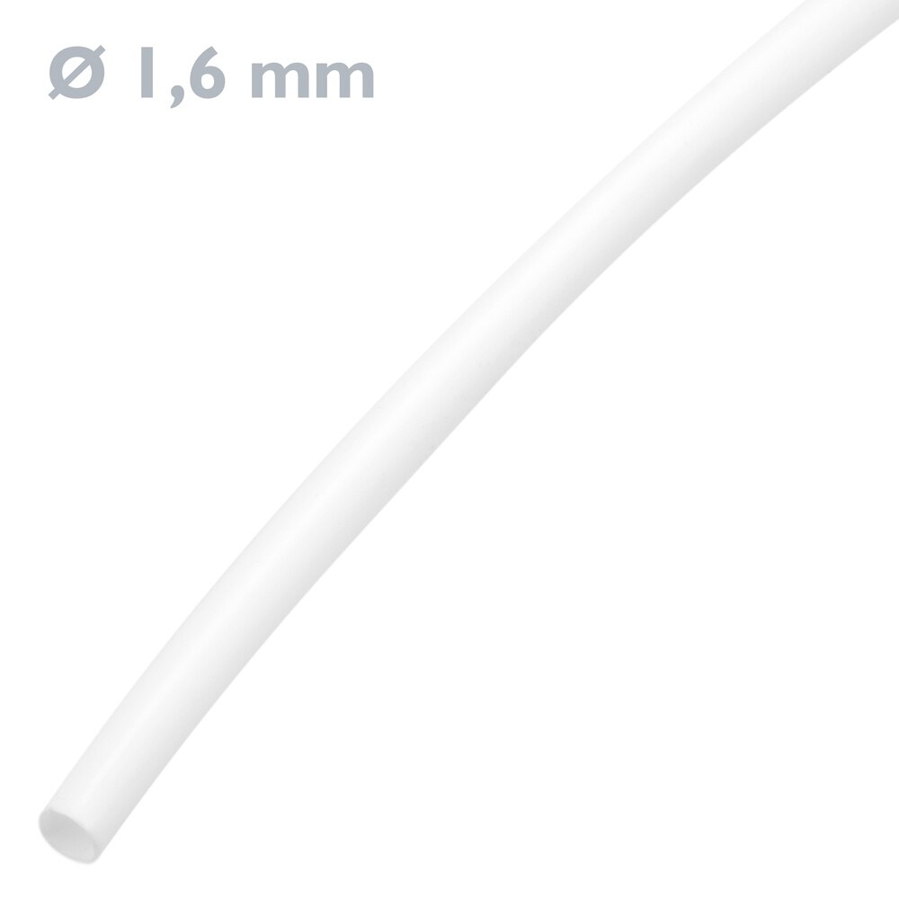 BeMatik-1,6mm white thermoretractil tube in 3m coi... – Grandado