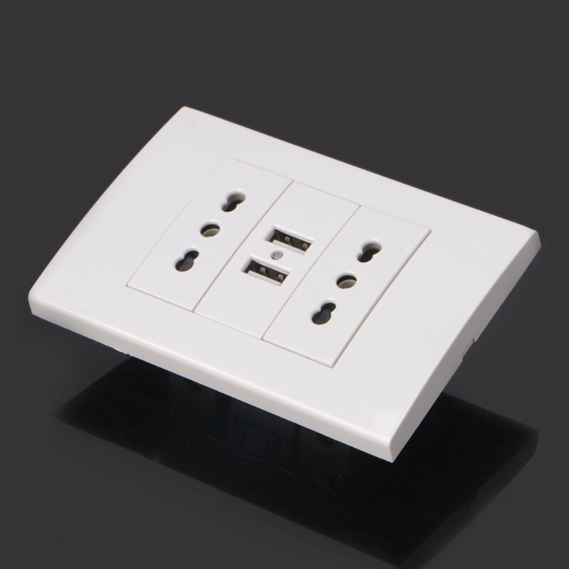 16A WallDouble Italian/Chile Plug Power Socket Ada... – Vicedeal