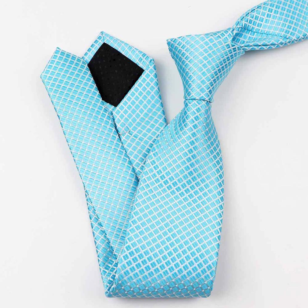 Classic Shining Dot Plaid Jacquard Stropdas 7Cm Po... – Grandado