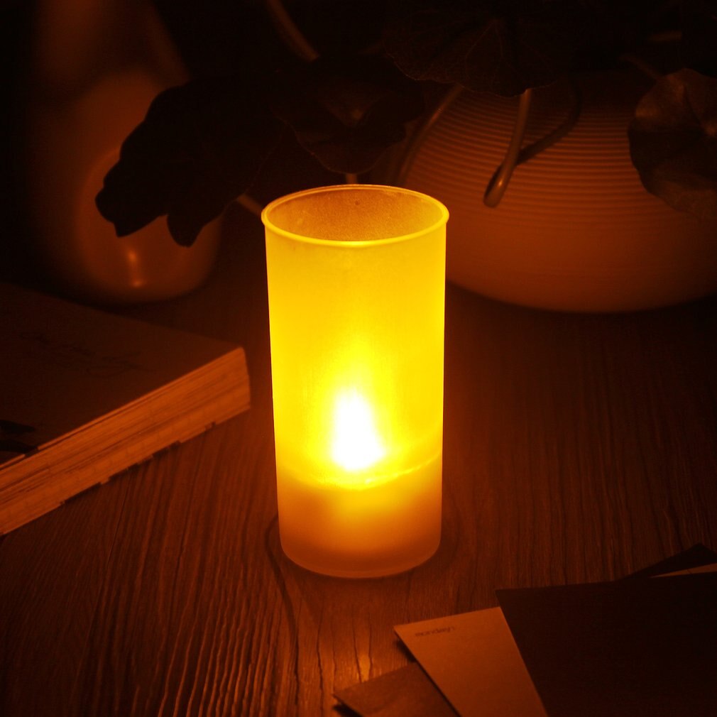 1PC LED Candle Light Rechargeable Romantic Flamele... – Vicedeal