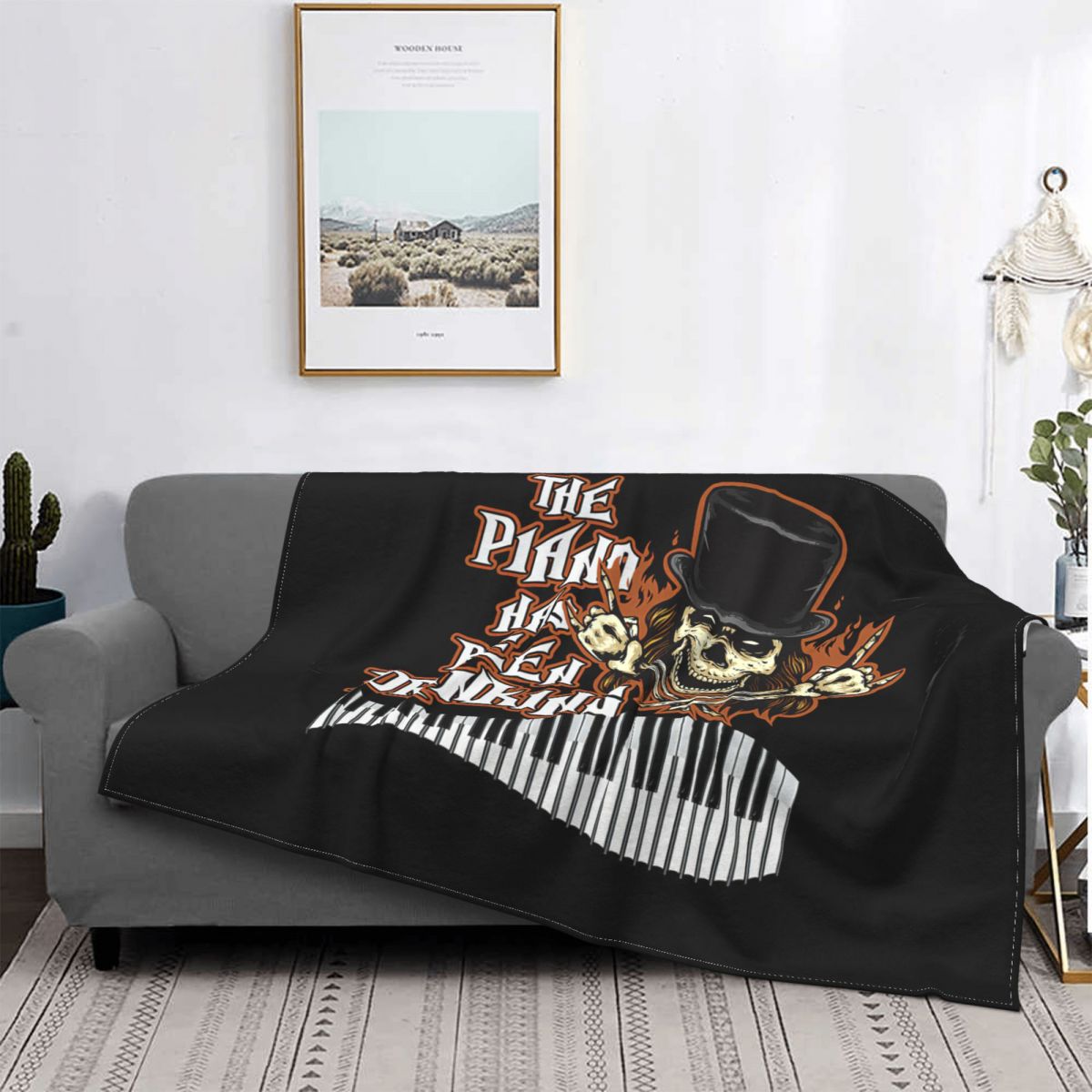 Piano Player Skull Skeleton Grand Piano Pianist Ta... – Grandado