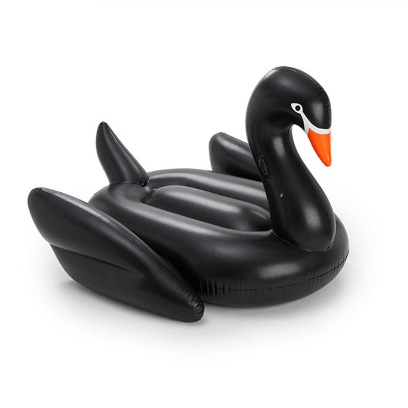 Black Swimming Ring Giant Swan Inflatable Ride-On ... – Vicedeal