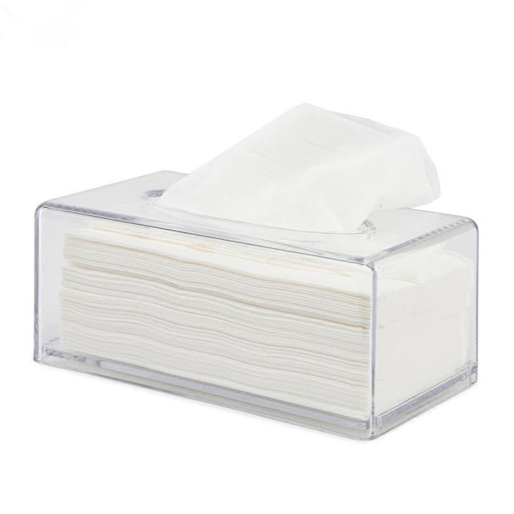 Facial Acrylic Tissue Box Clear Tissue Box Cover R... – Vicedeal