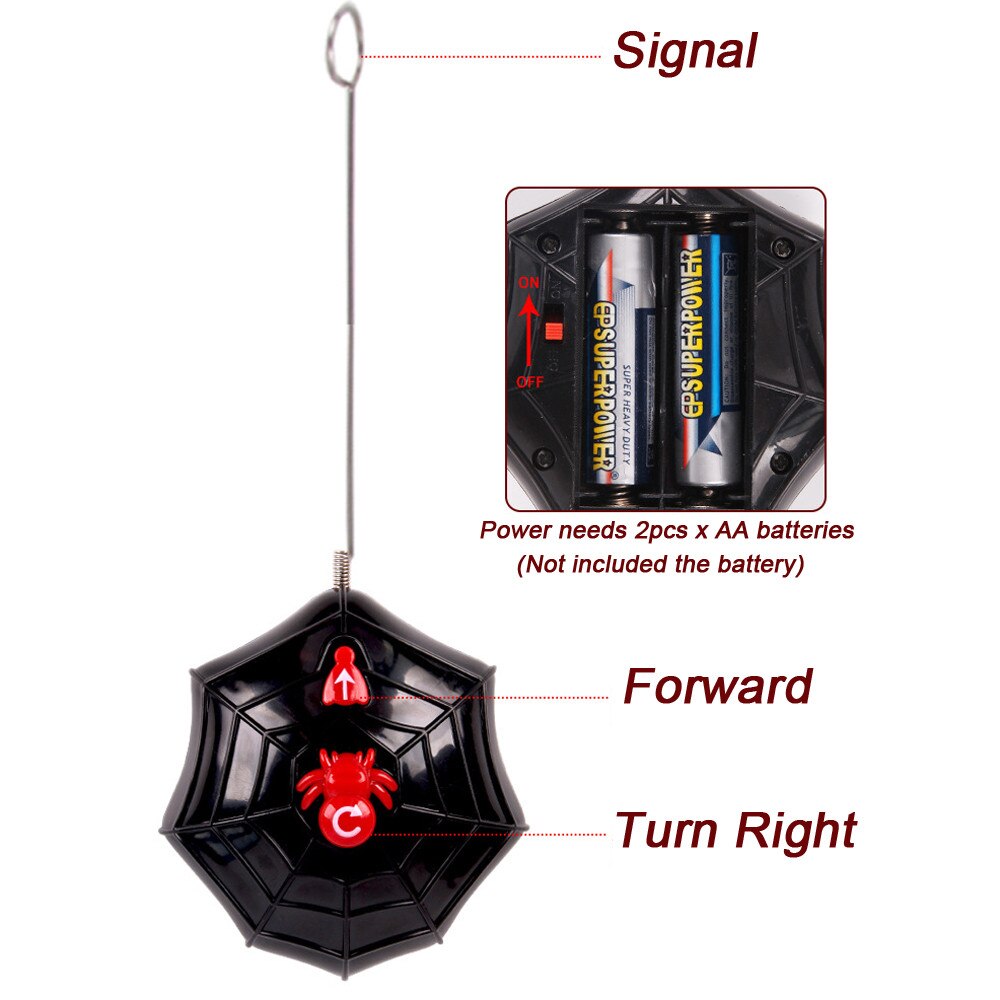 Remote Control Spider Scary Wolf Spider Robot Real... – Grandado