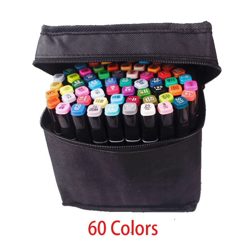 Markers 30/40/60/80 Colors Sketch Art Marker Pen D... – Vicedeal