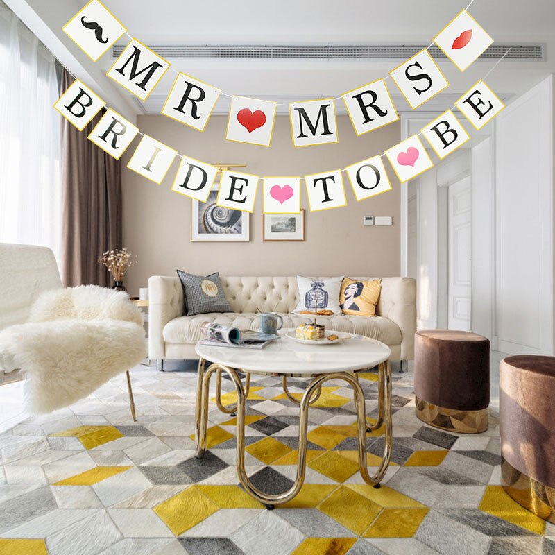 1pc Baby Shower Gender Reveal Banner Mr&Mrs And Br... – Grandado