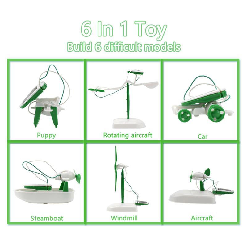 6 in 1 DIY Solar Power Energy Electric Novelty Toy... – Grandado