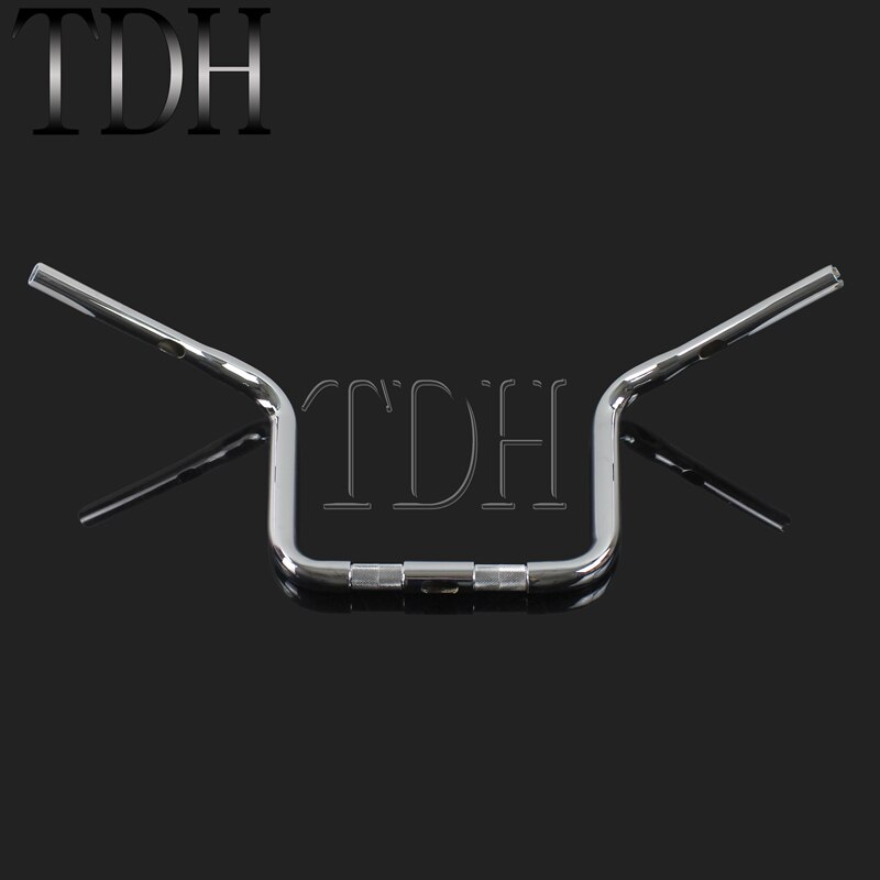 Chrome 10" Rise Handlebar 1-1/4" Ape Hanger Handle... – Grandado