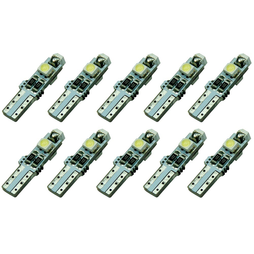 10Pcs T5 Led Car Auto Led 3 Led Smd 3528 Wedge Led... – Vicedeal